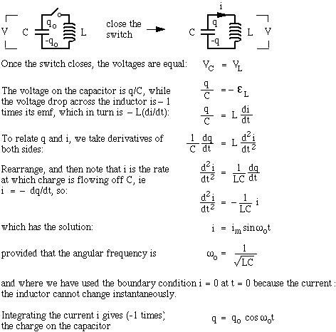 Resonant Frequency Formula Lc Circuit